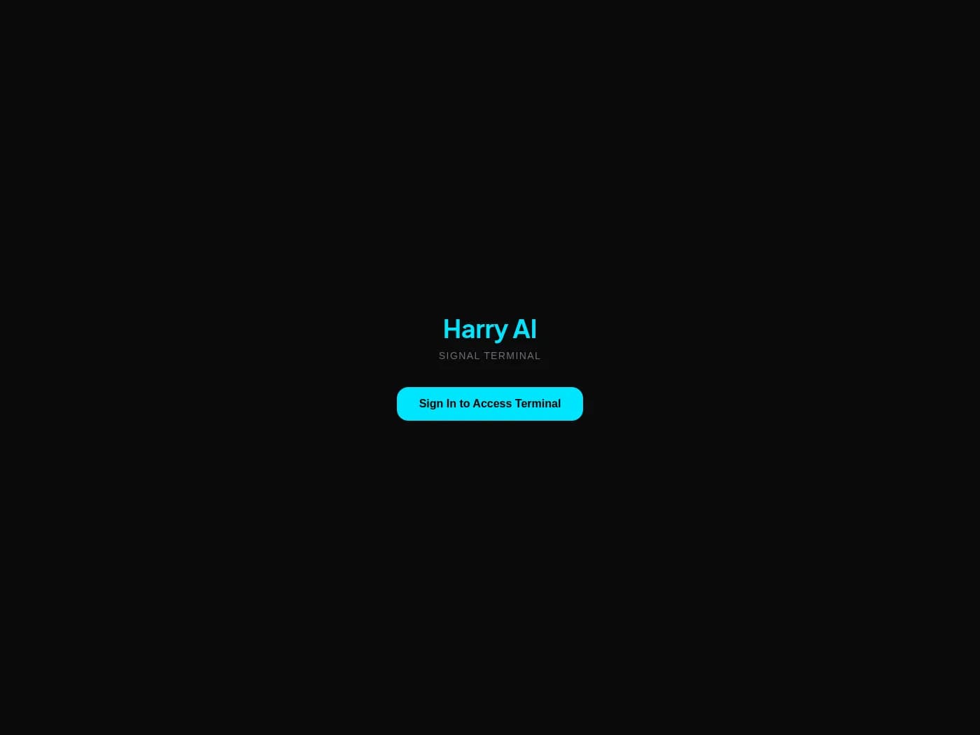 Harry AI Signal Terminal