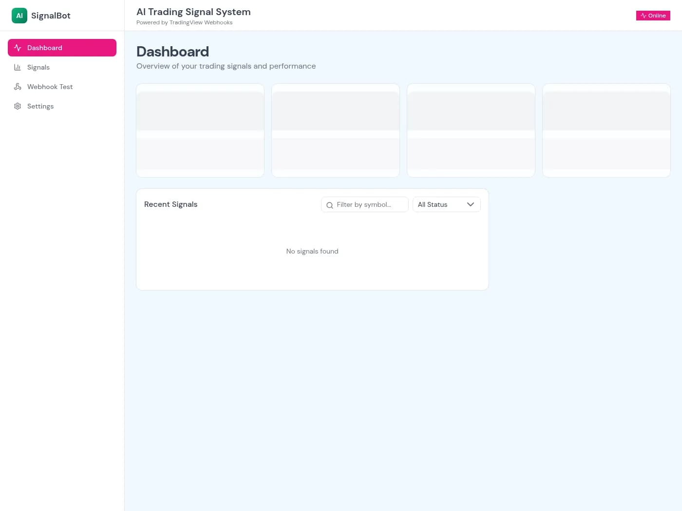 AI Trading Signal Webhook