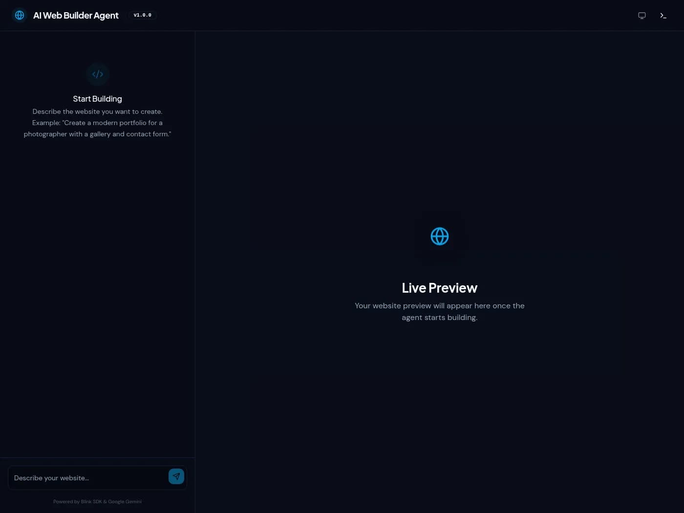 AI Web Builder Agent