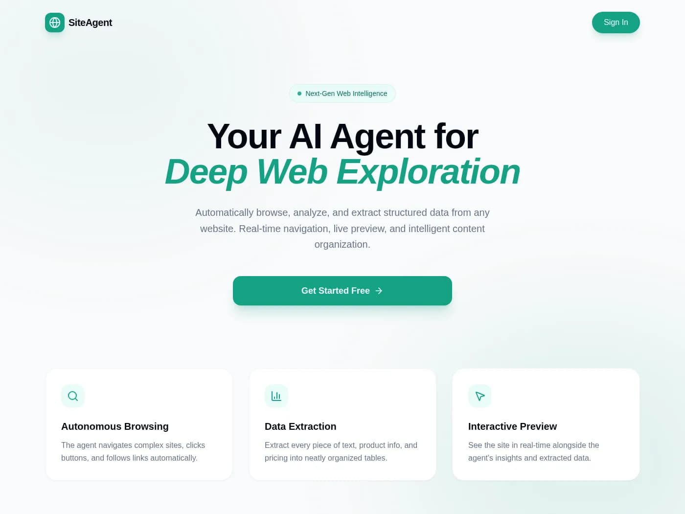 AI Website Agent