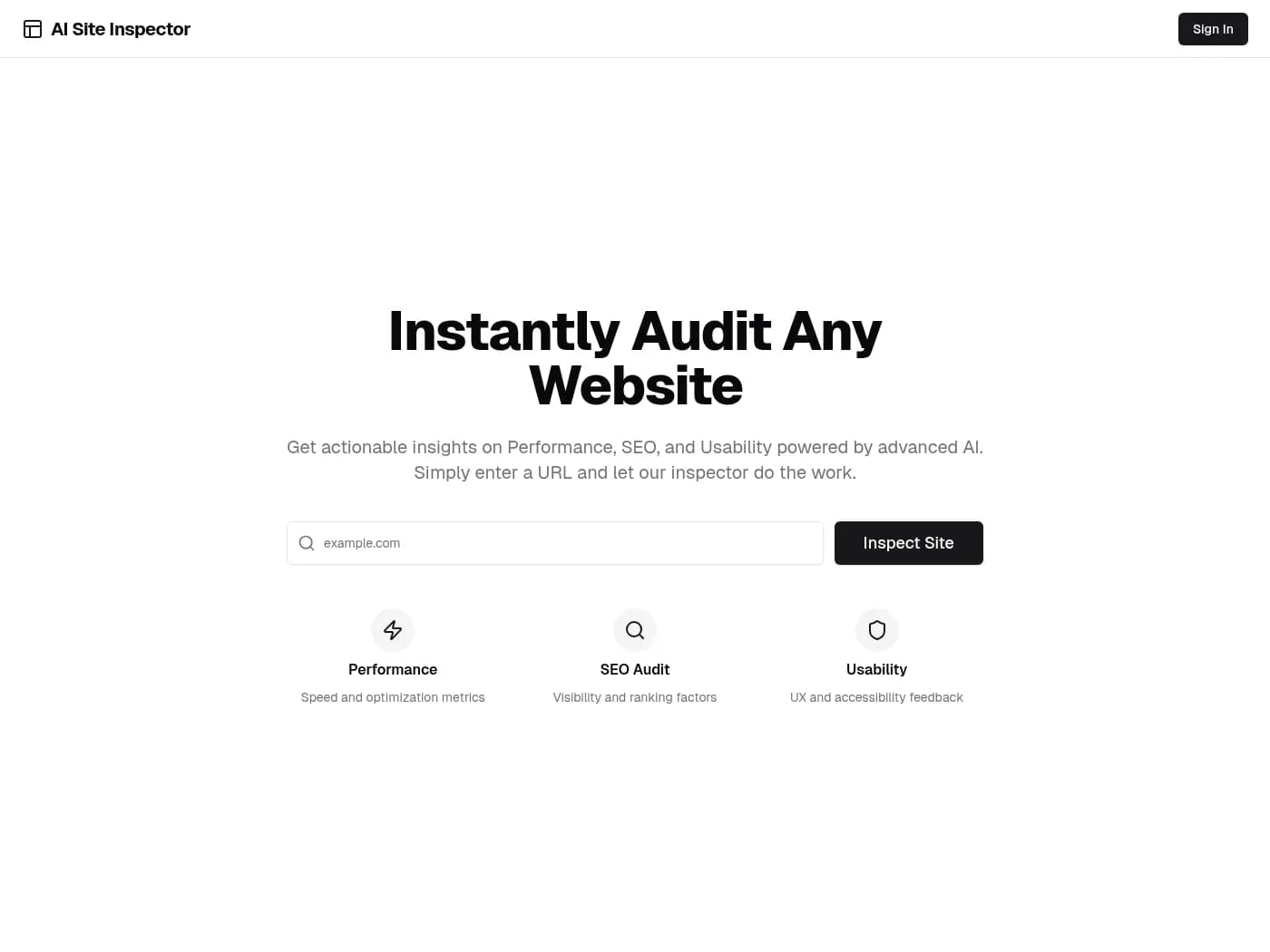AI Site Inspector