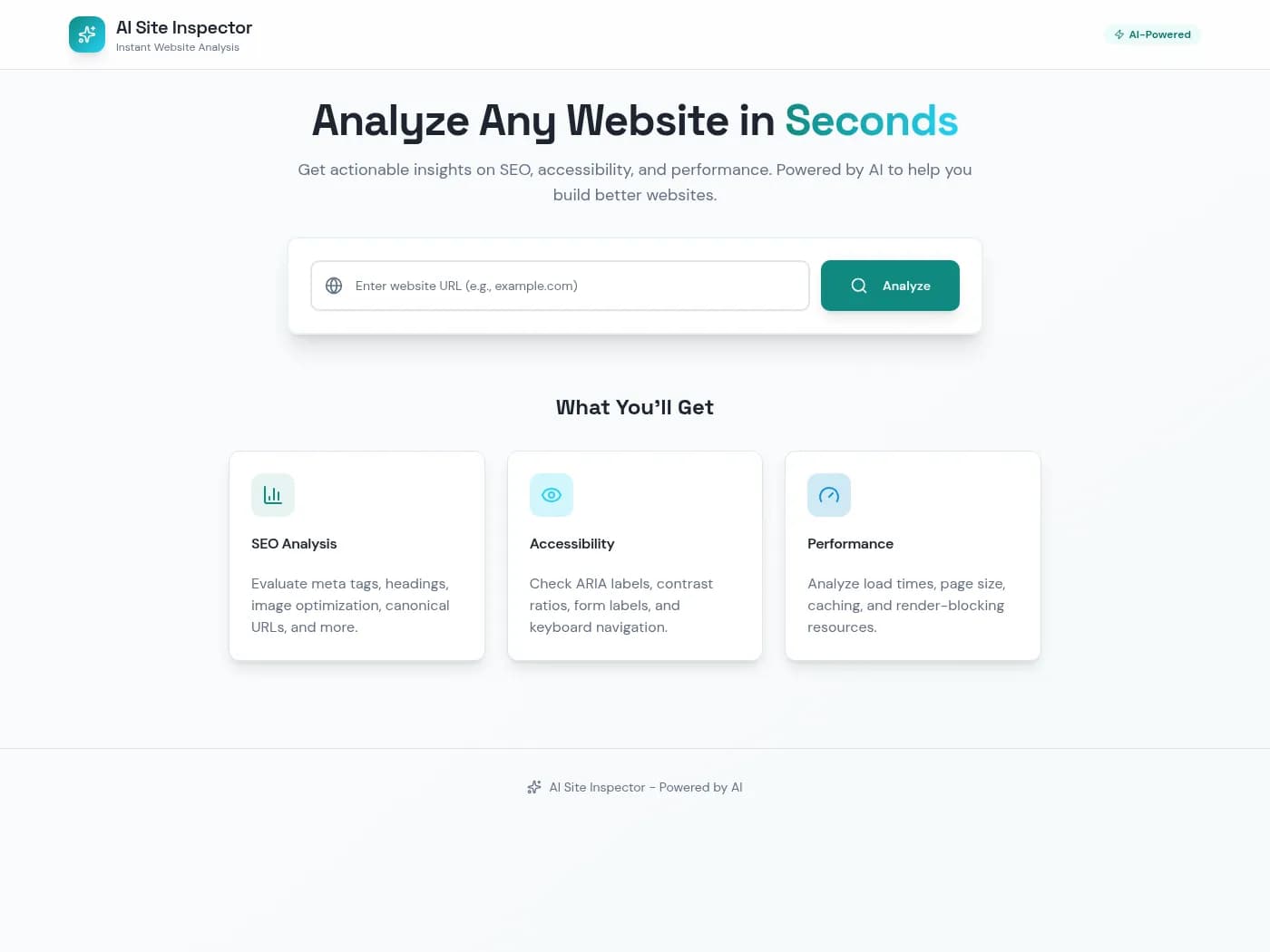 AI Site Inspector