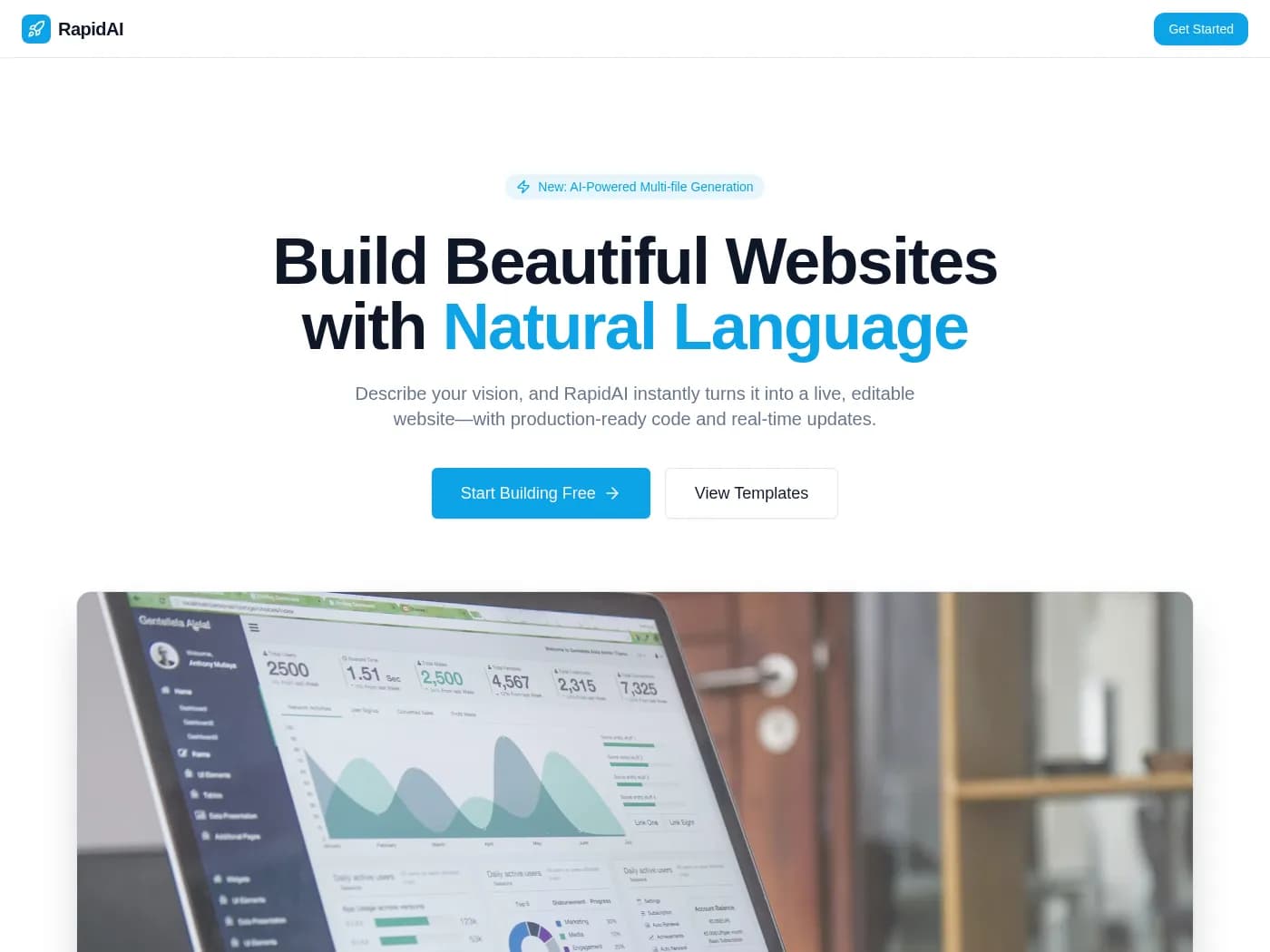 RapidAI Website Builder
