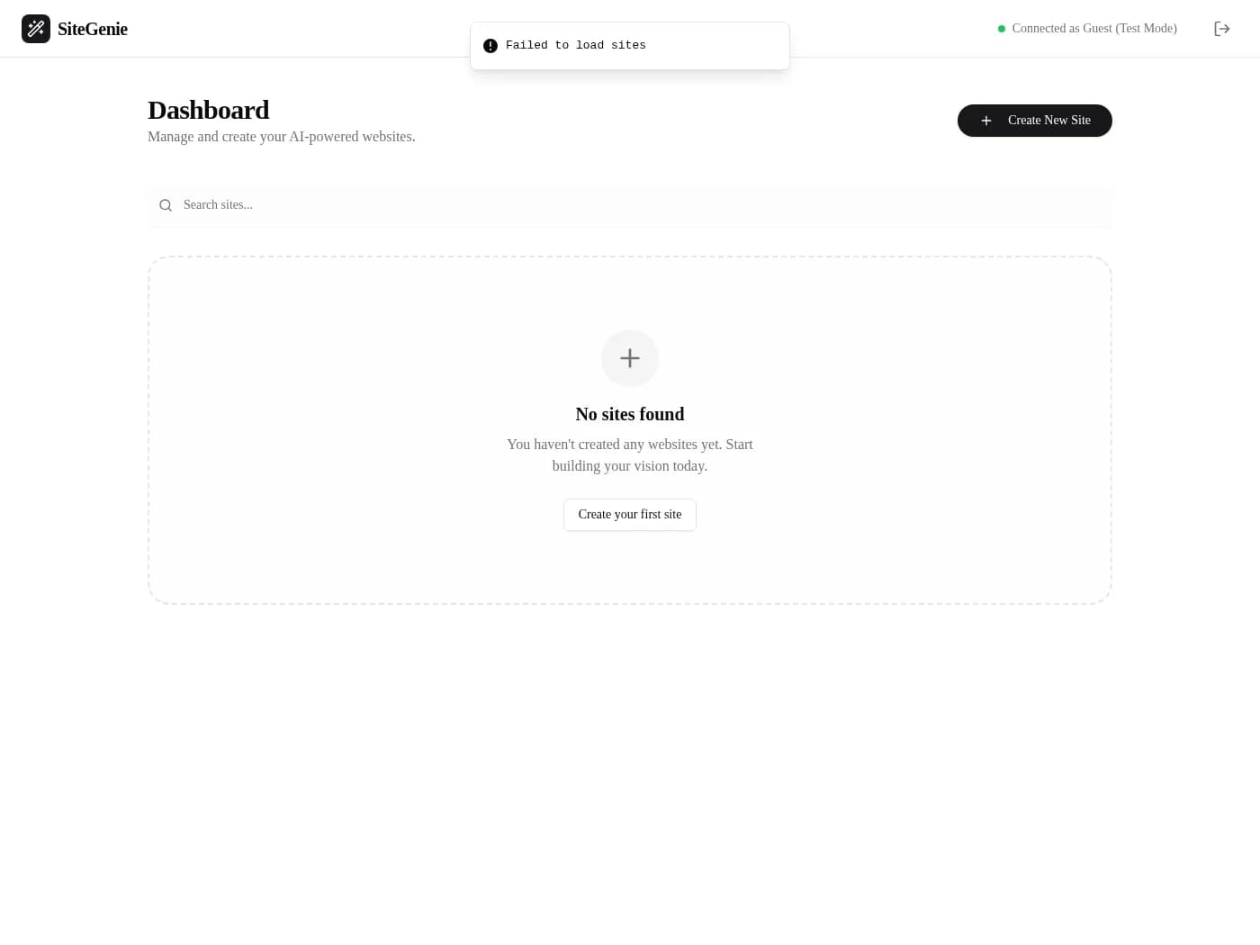 SiteGenie AI Builder