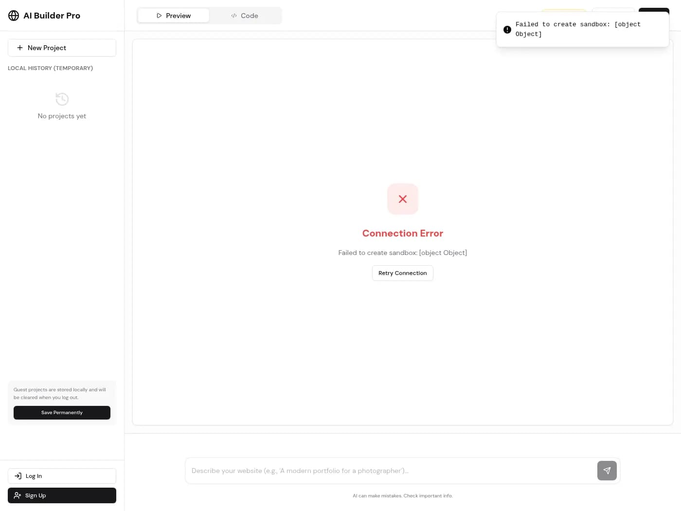 AI Web Builder Pro