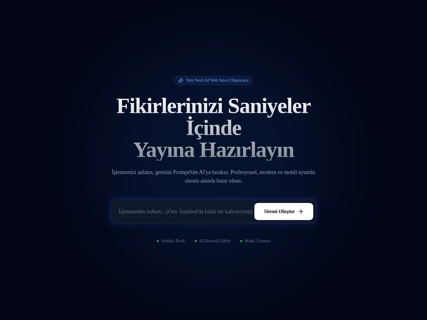 PromptSite AI Builder