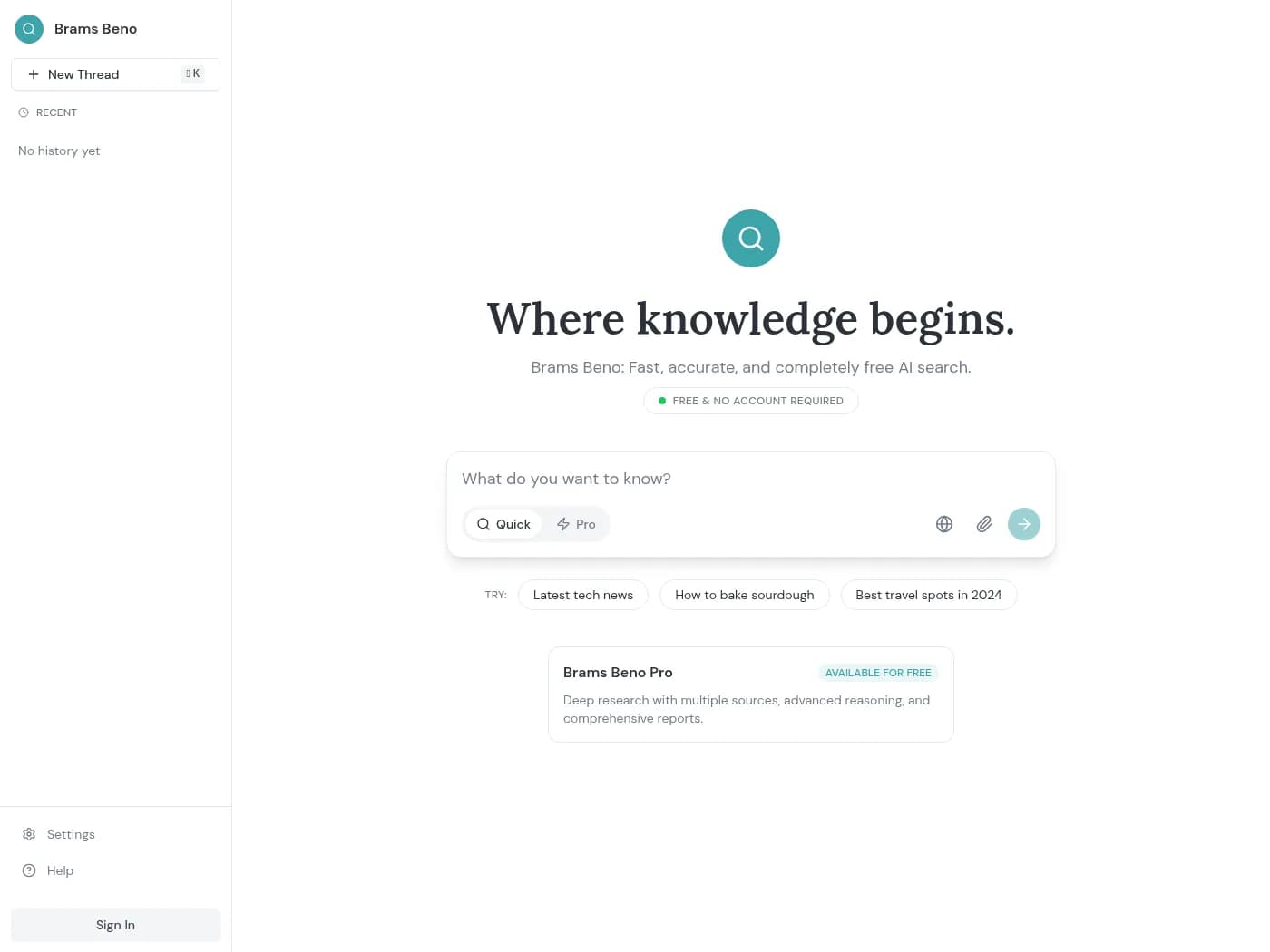 Bramsbeno AI Site