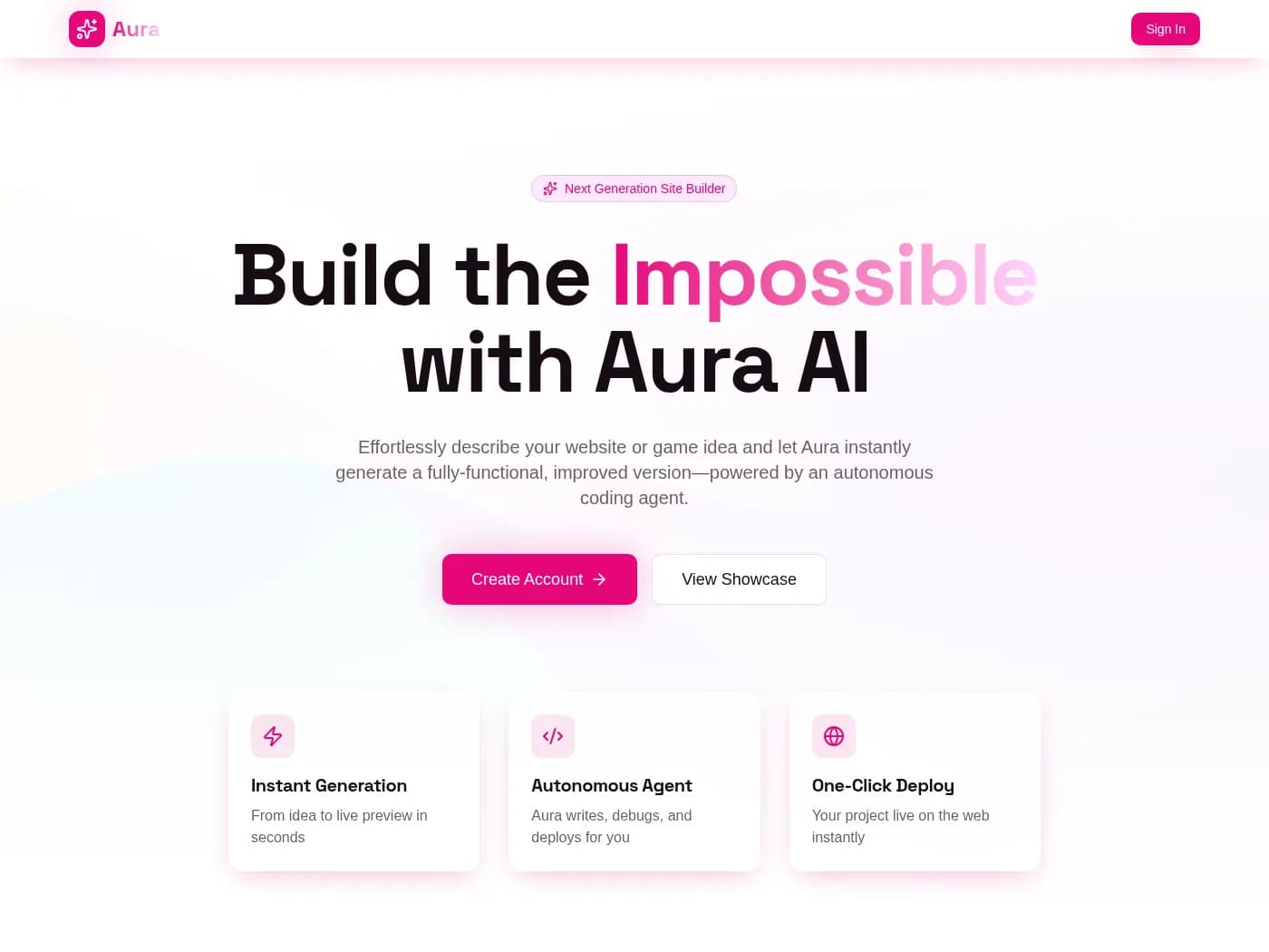 AI Website & Game Builder