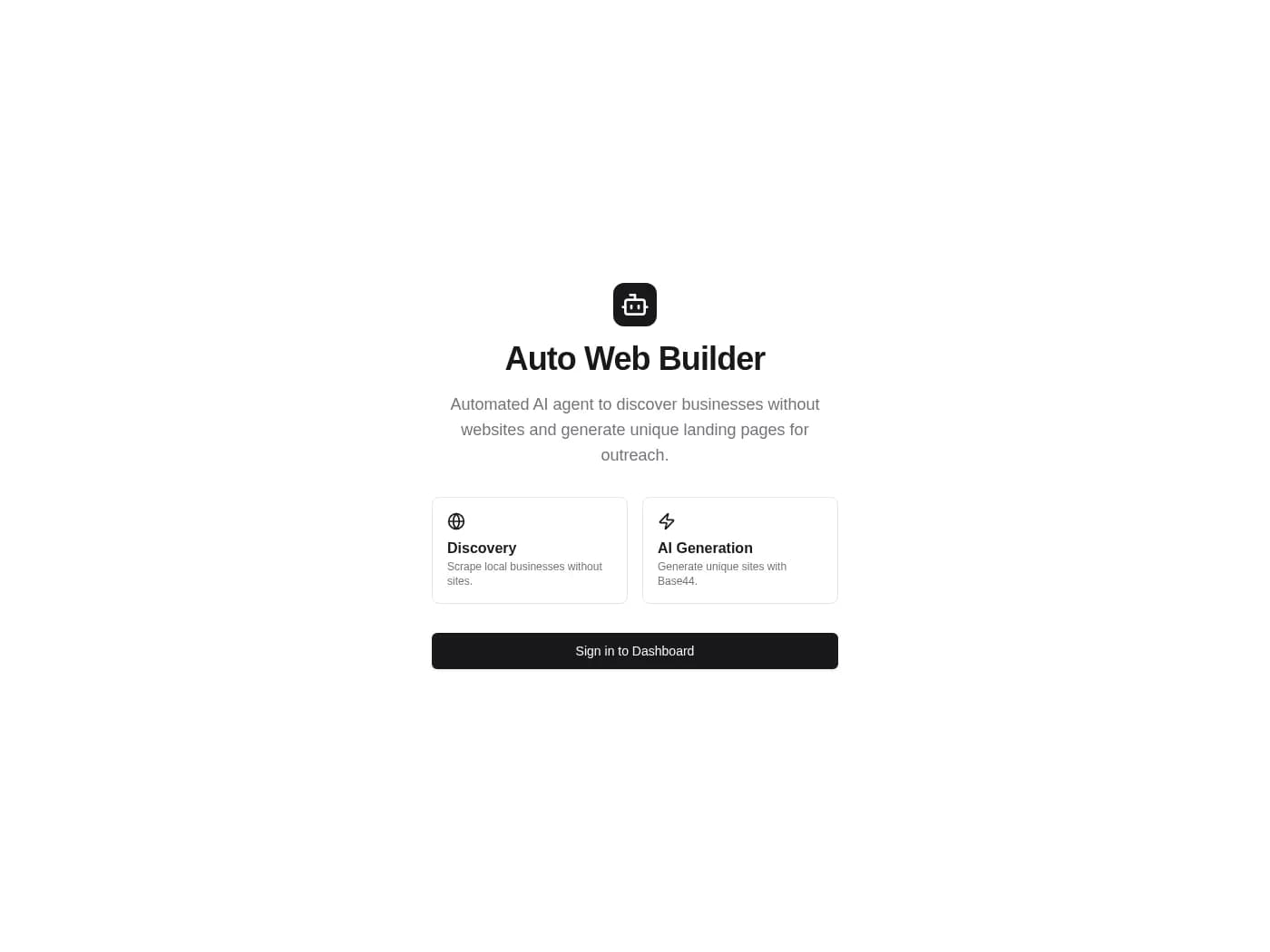 Auto Web Builder Agent