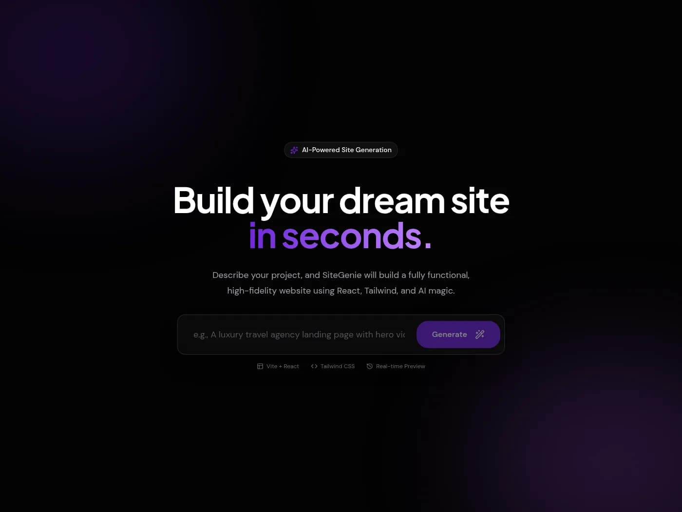 SiteGenie AI Builder