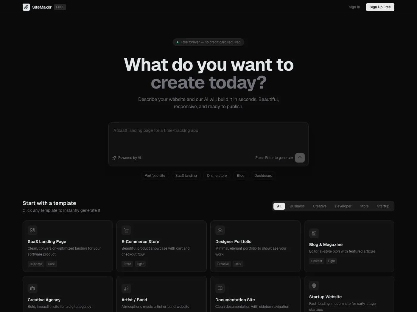 Vercel AI Site Builder