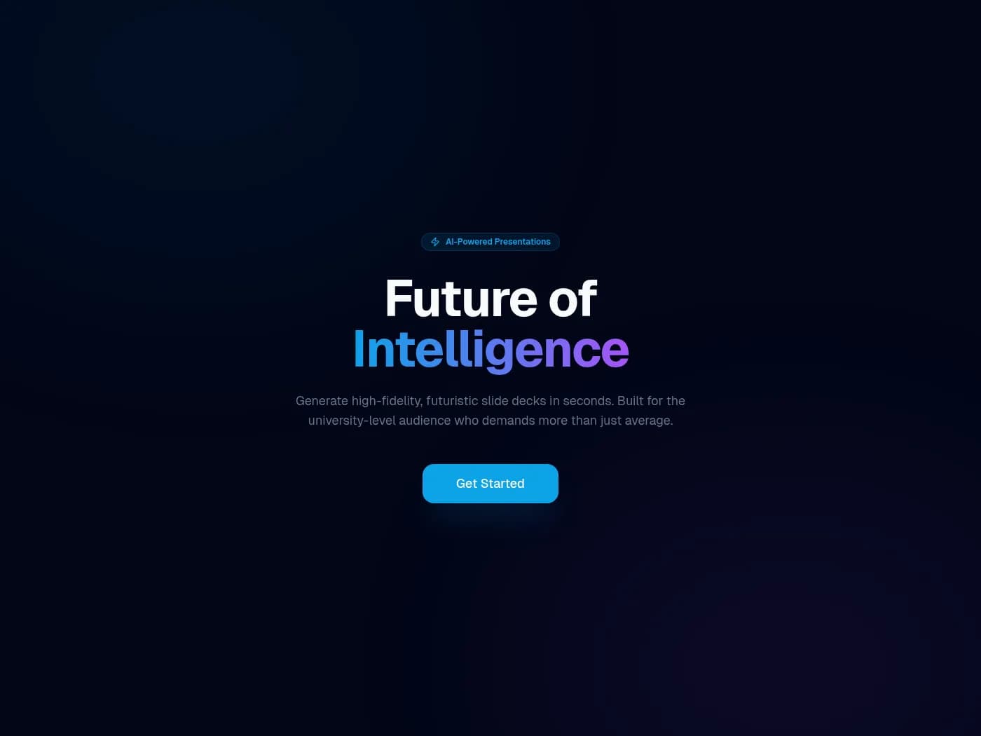 Futurist AI Slide Deck