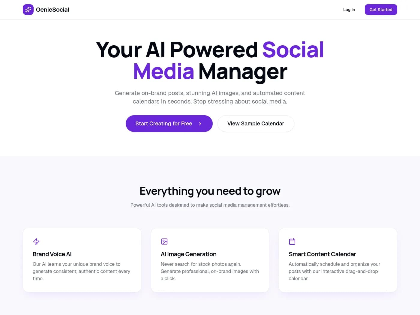 AI Social Media Genie
