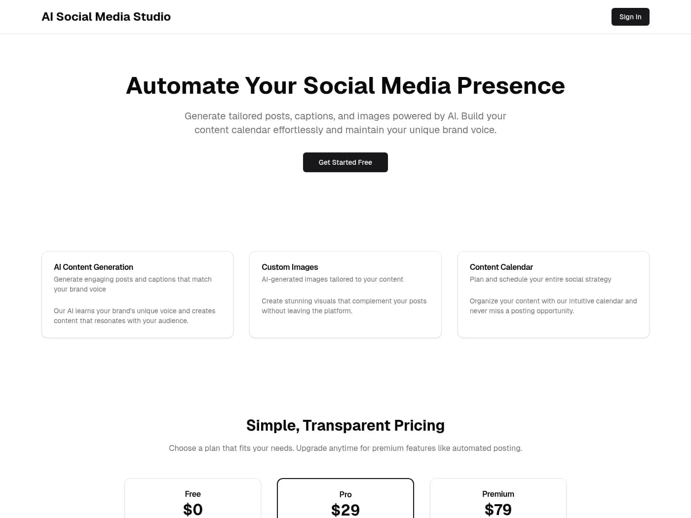 AI Social-Media Studio