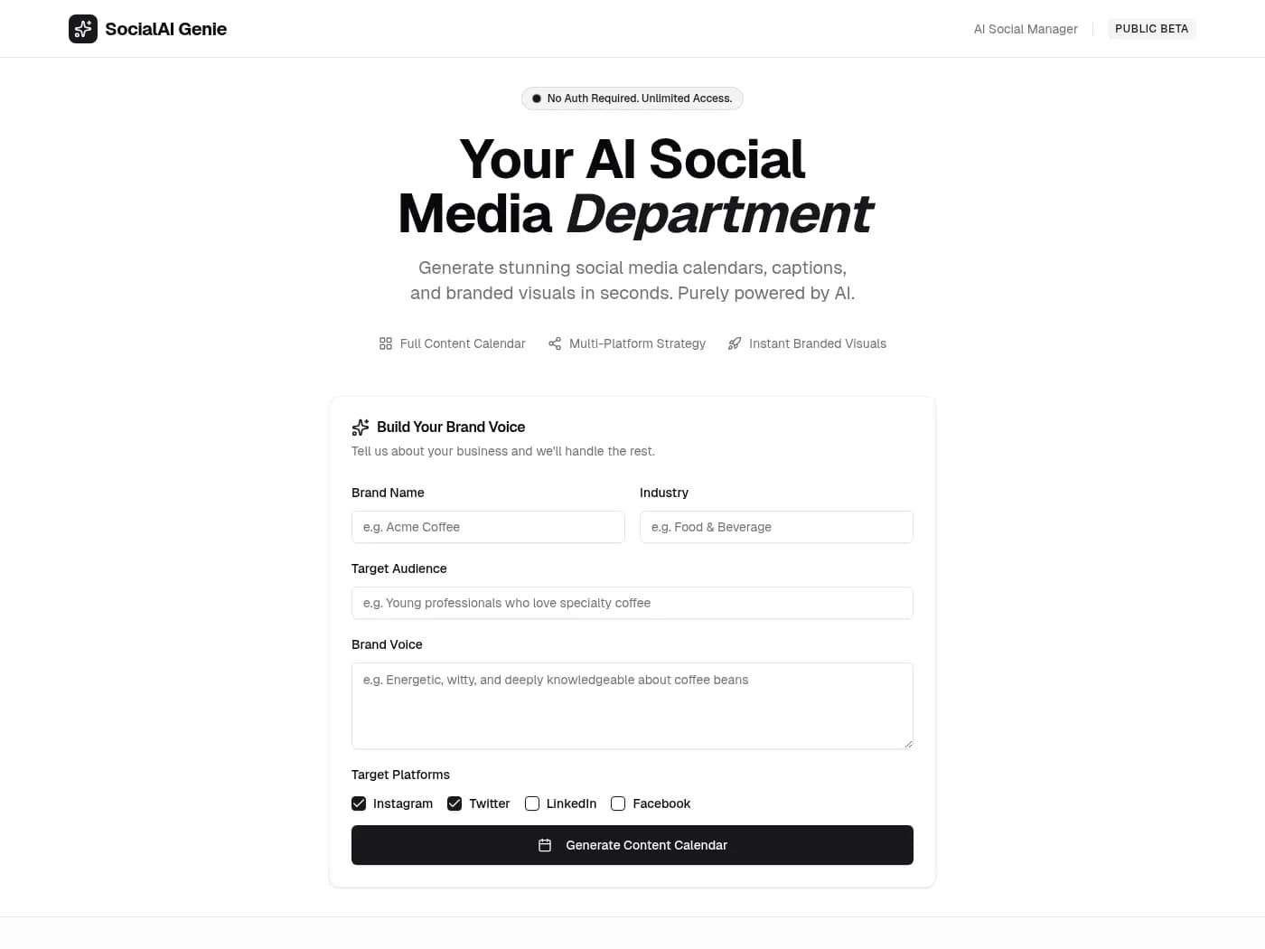SocialAI Genie