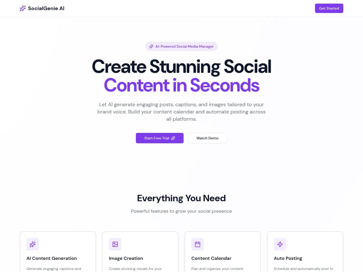 SocialGenie AI Manager