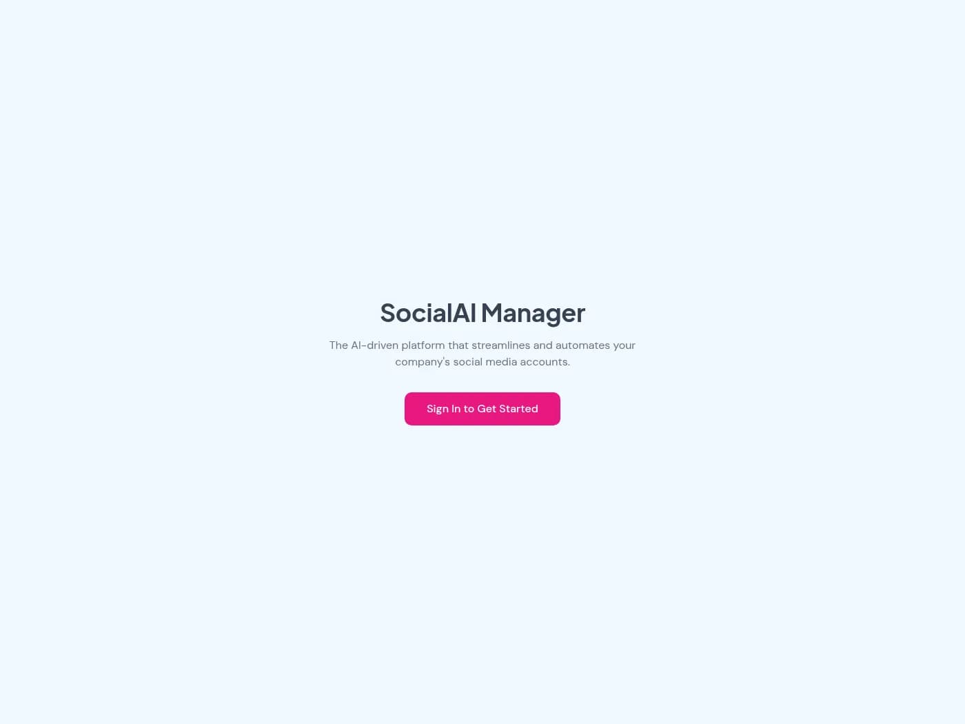 SocialAI Manager