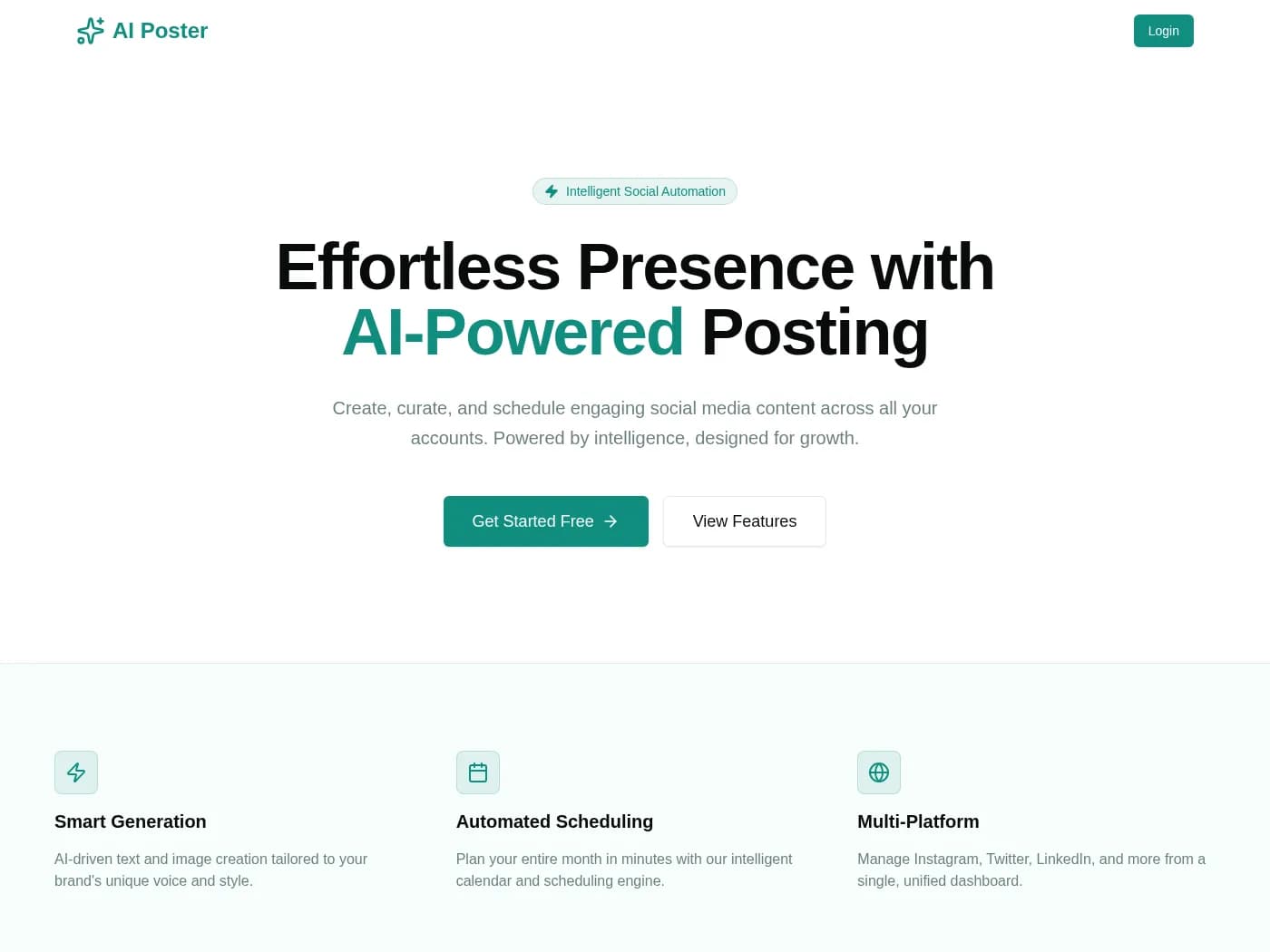 AI Social Poster