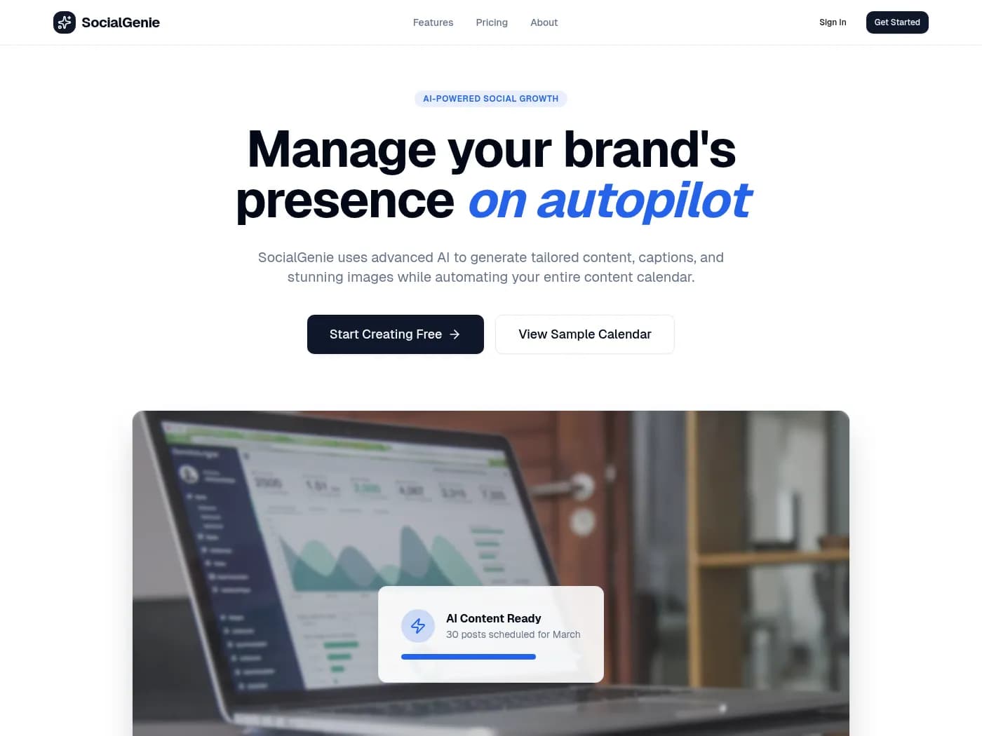 SocialGenie AI Manager