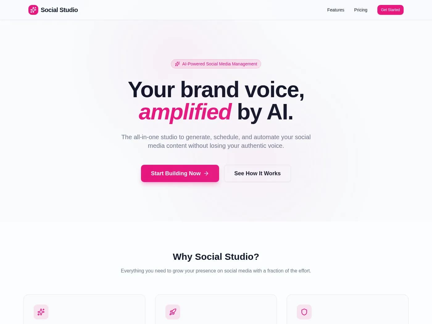 AI Social Media Studio