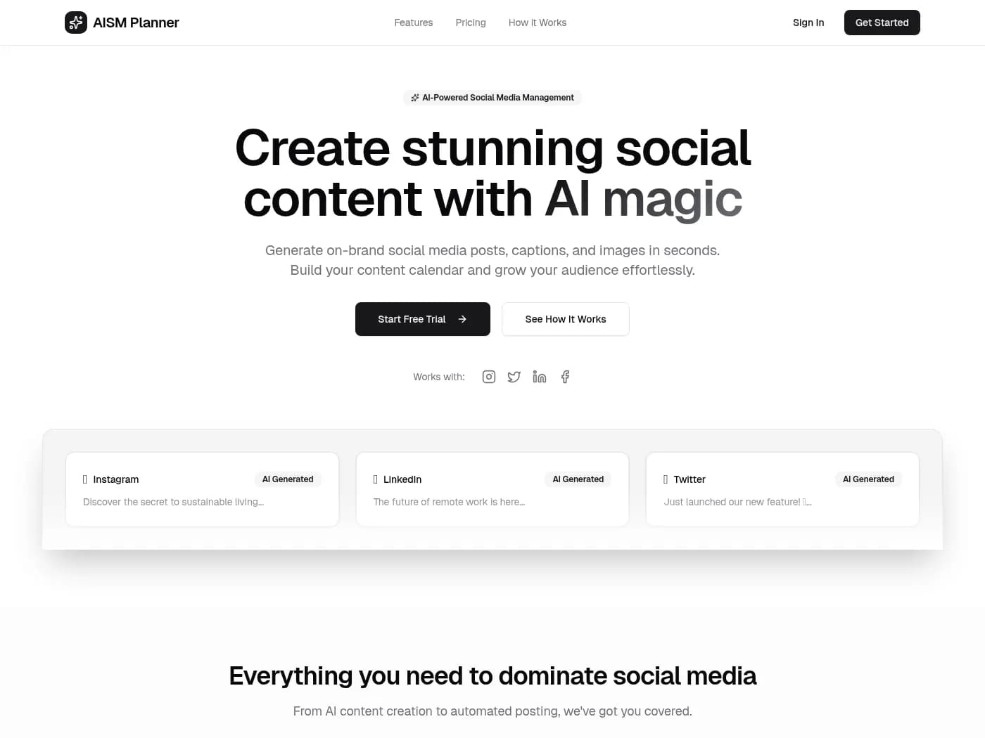 AISM Planner