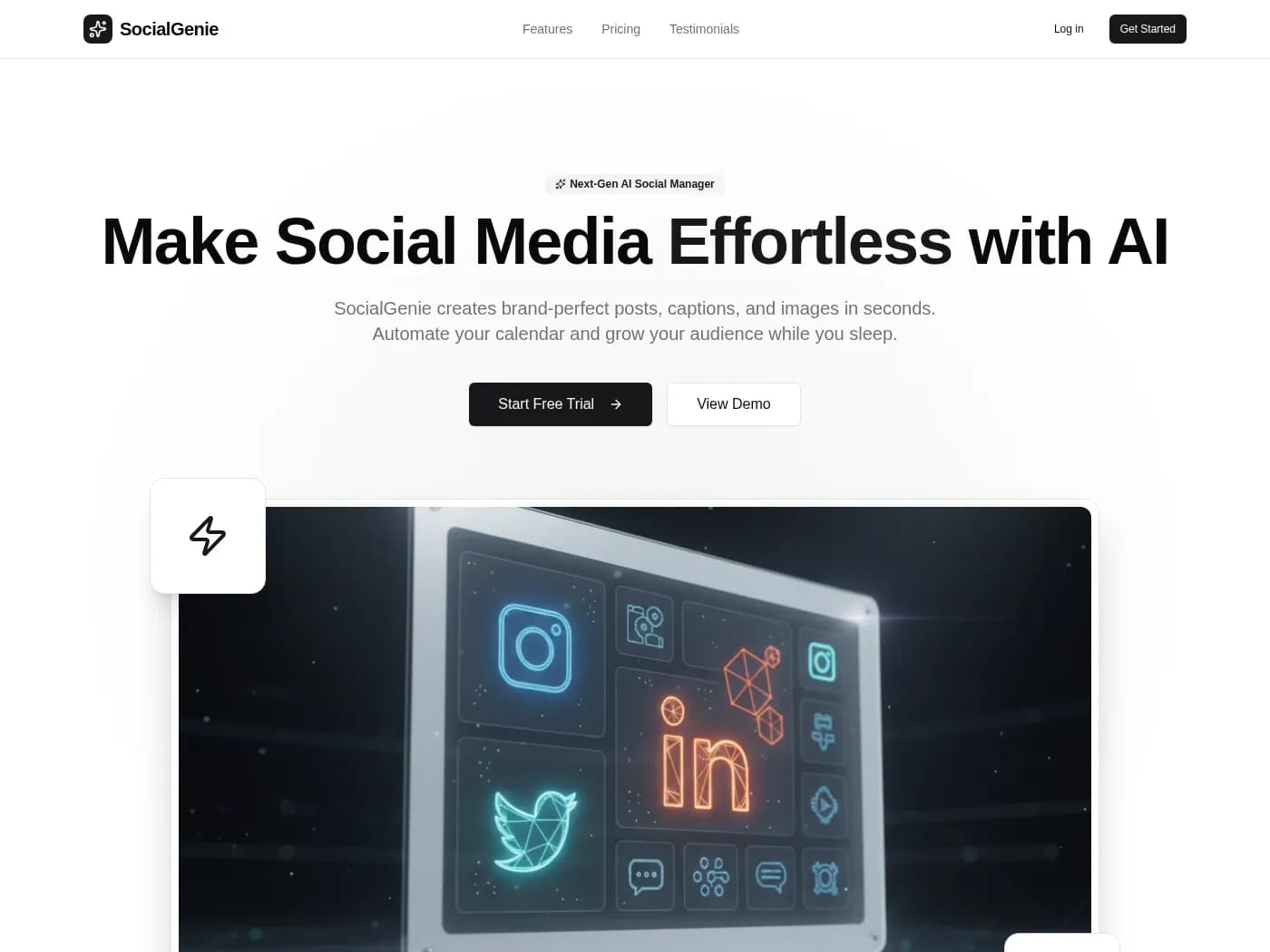 SocialGenie AI Manager