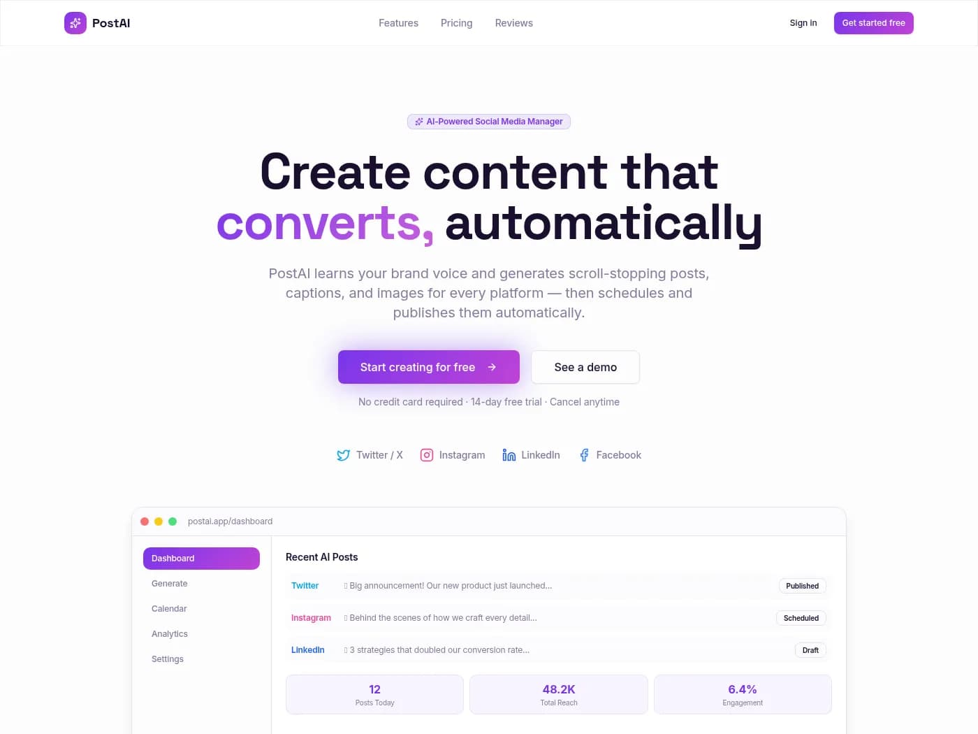 AI Social Media Manager