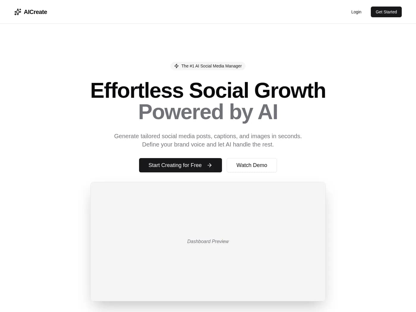 AICreate Social Manager