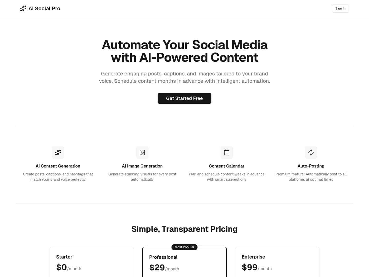 AI Social Pro