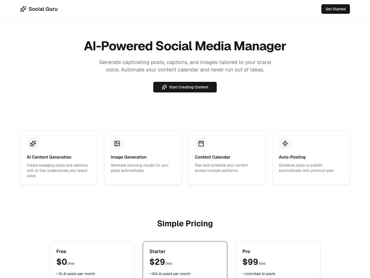 AI Social Media Guru