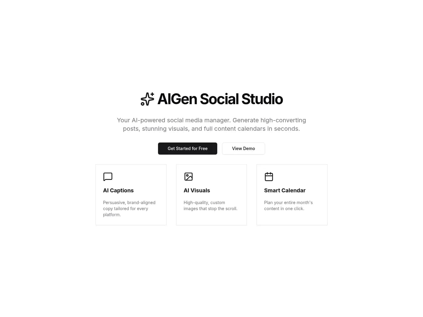 AIGen Social Studio