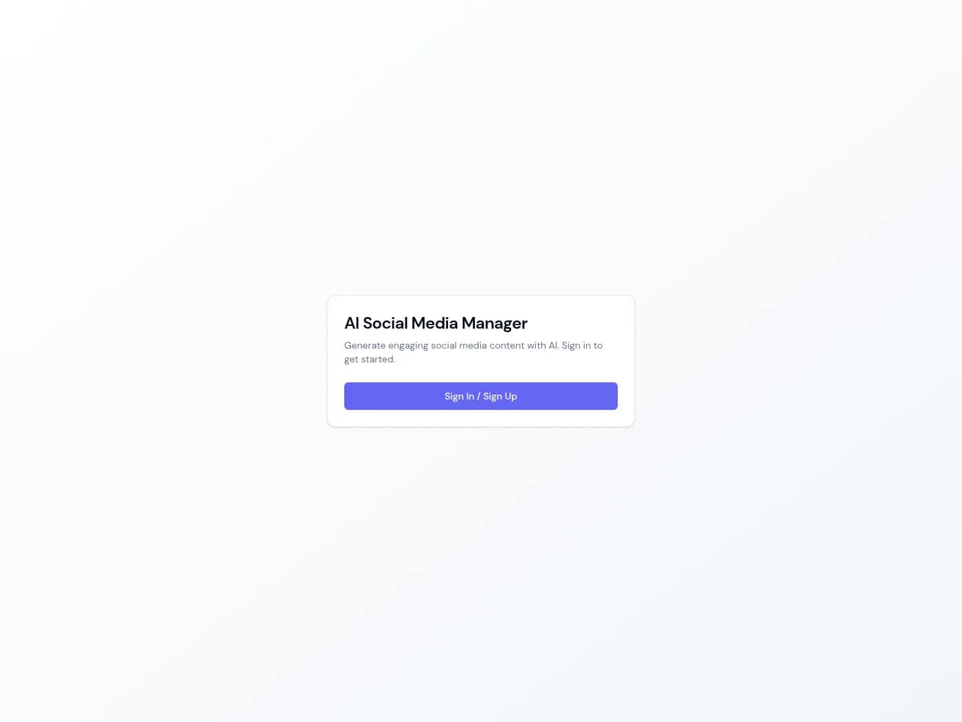 AI Social Media Manager