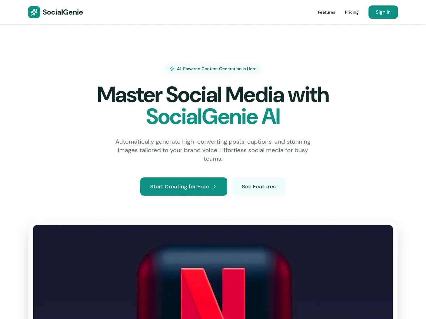 SocialGenie AI Manager