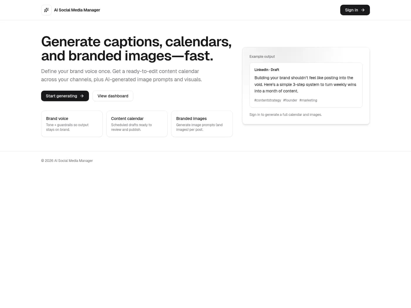 AI Social Media Manager