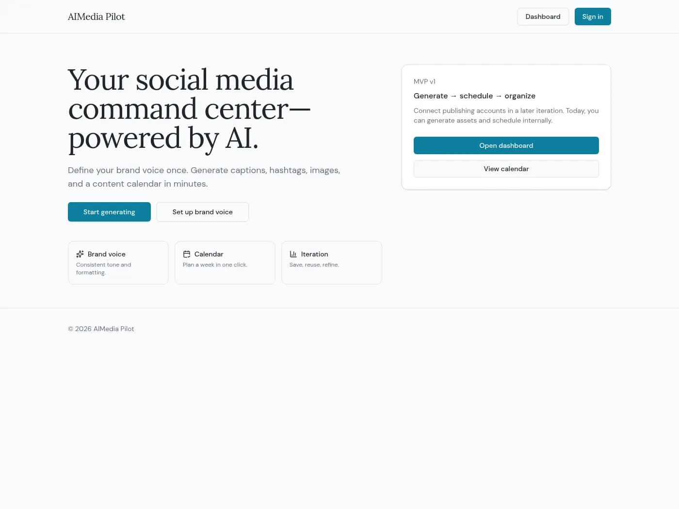 AIMedia Pilot