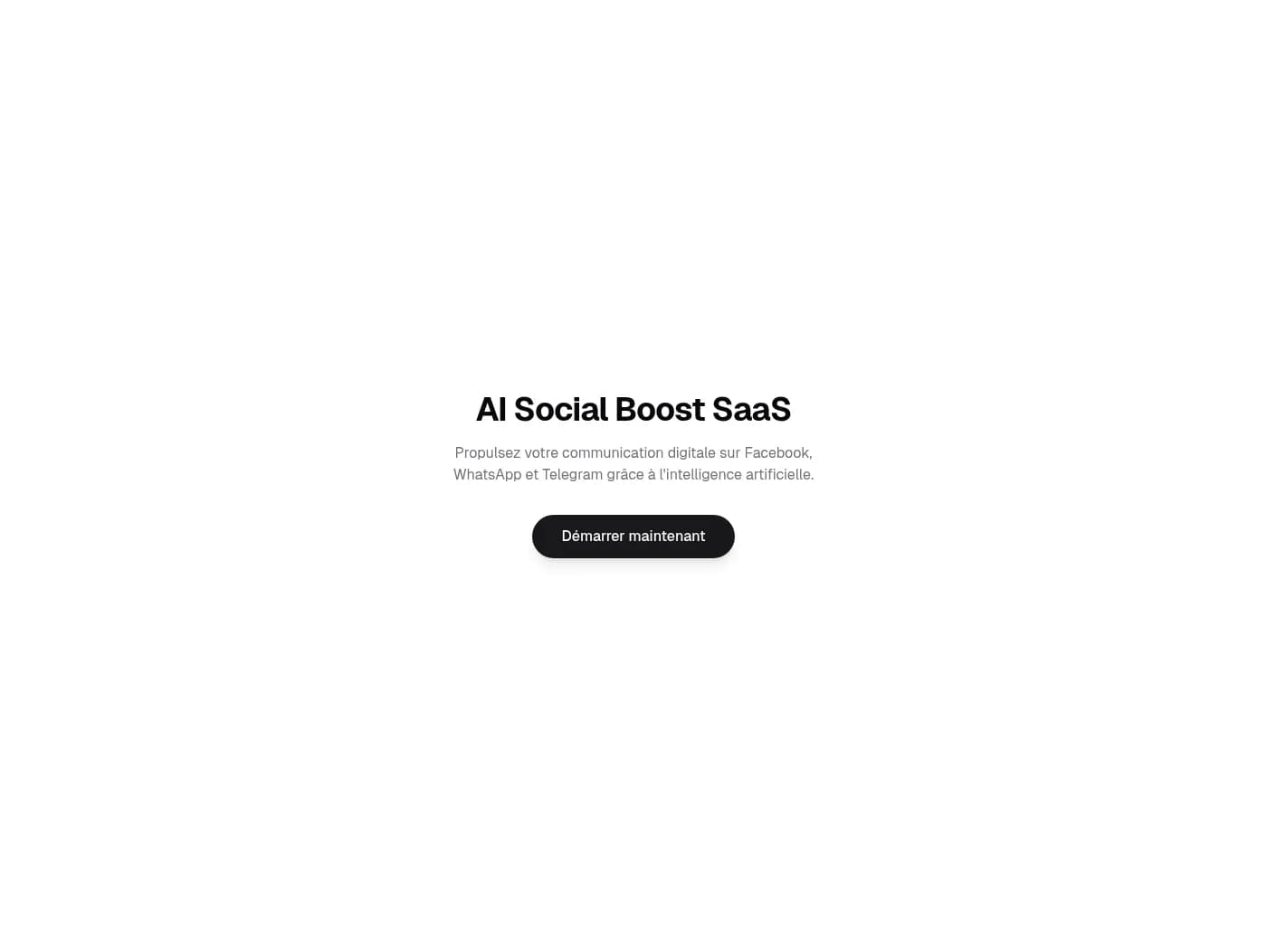 AI Social Boost SaaS
