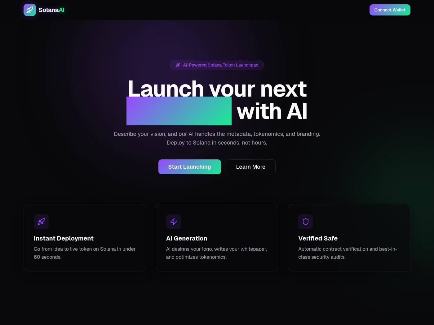 Solana AI Coin Launcher