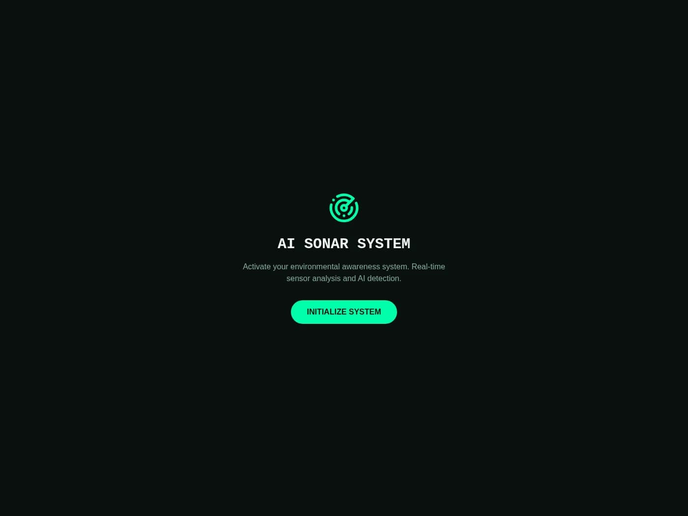 AI Sonar Environment App