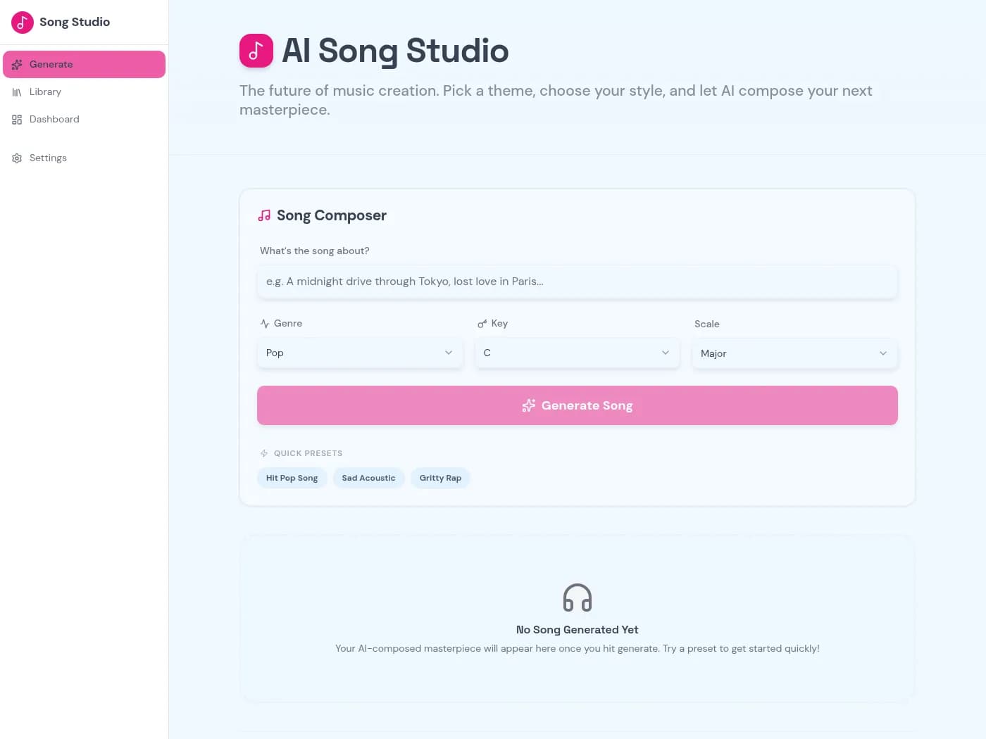 AI Song Studio