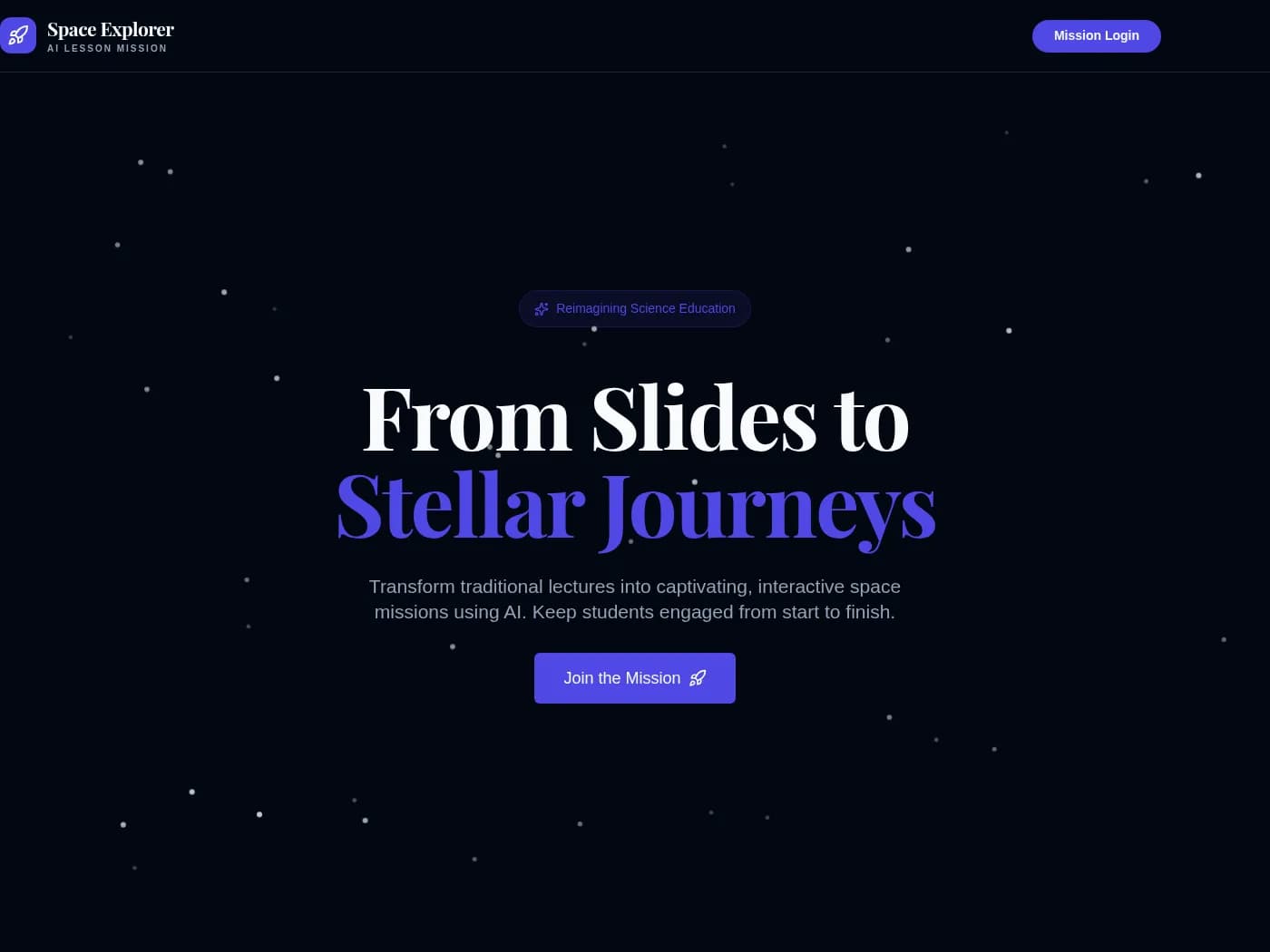 AI Space Lesson Explorer