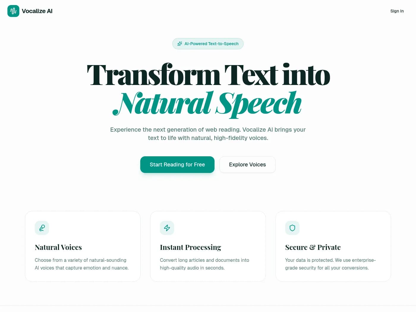 AI Speech Reader