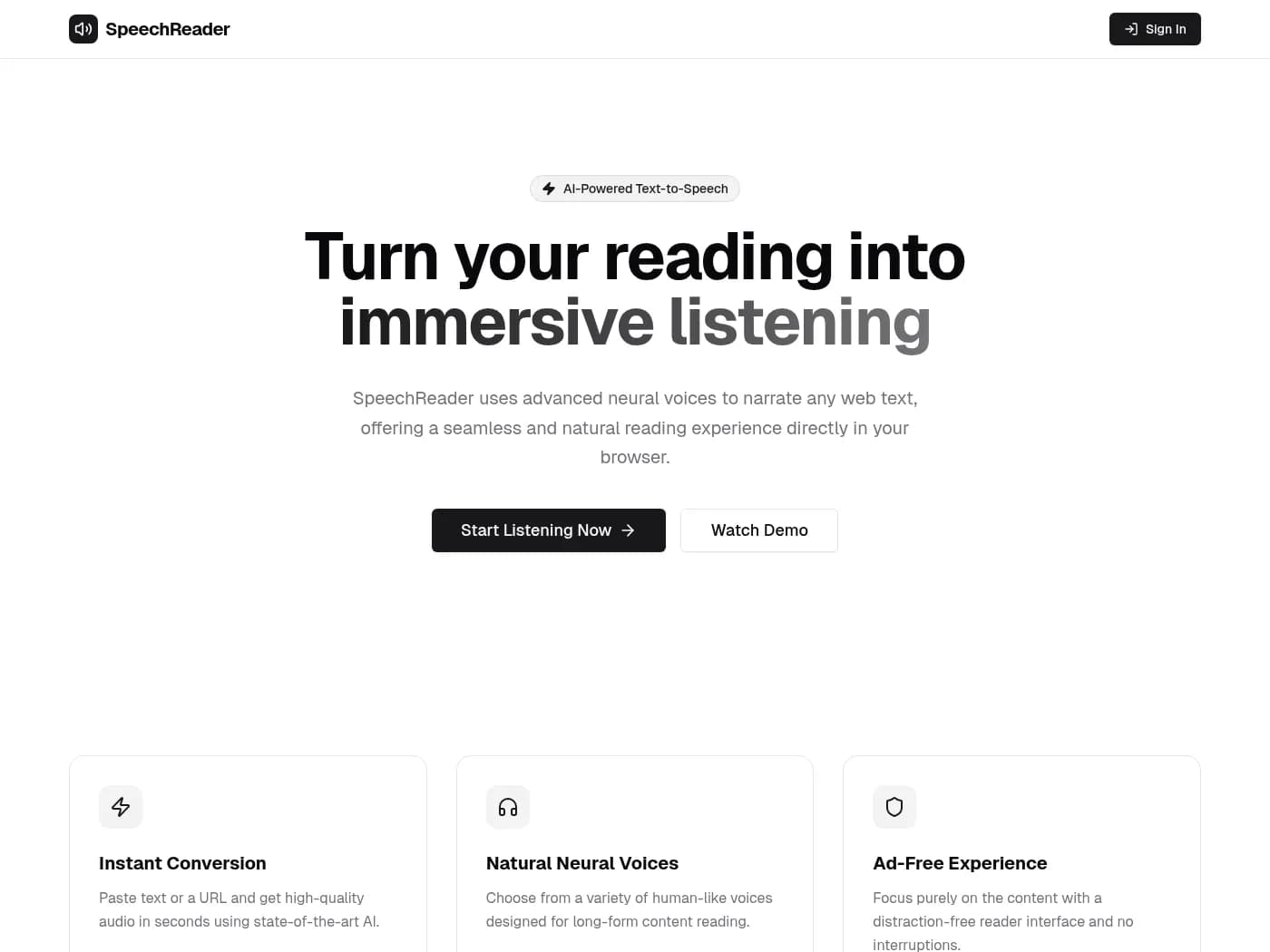 AI Speech Reader