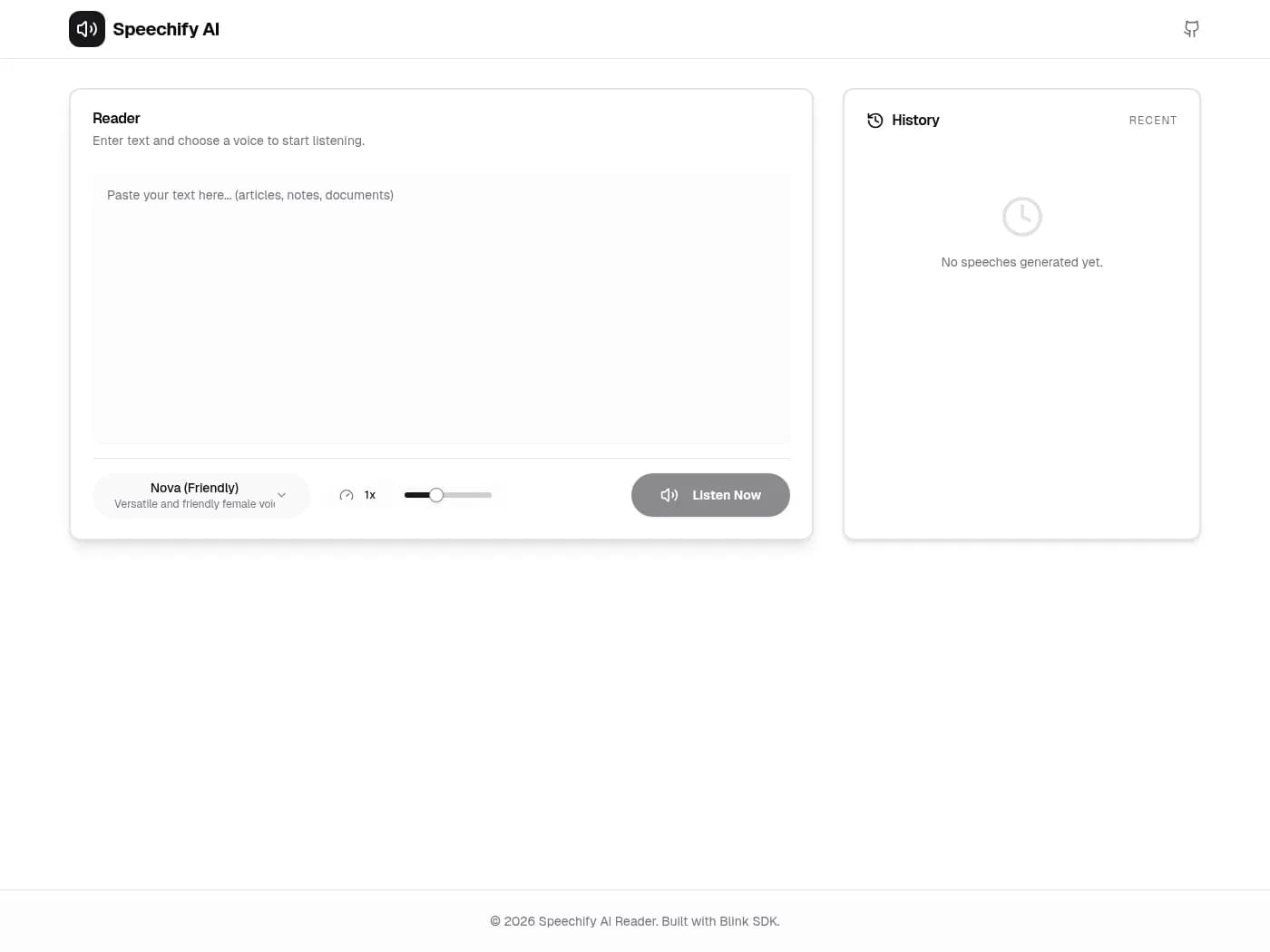 Speechify AI Reader