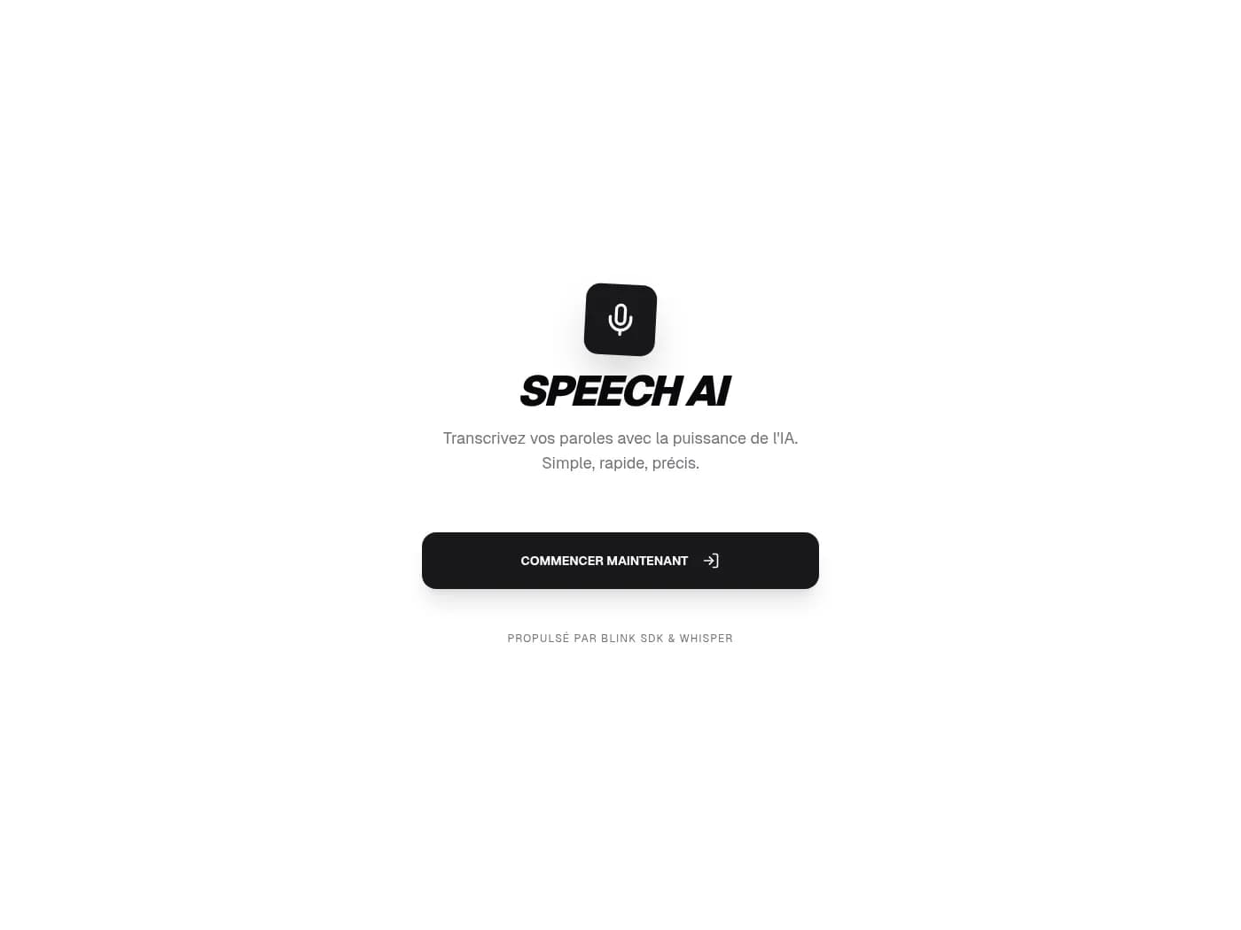 SpeechAI Transcriber