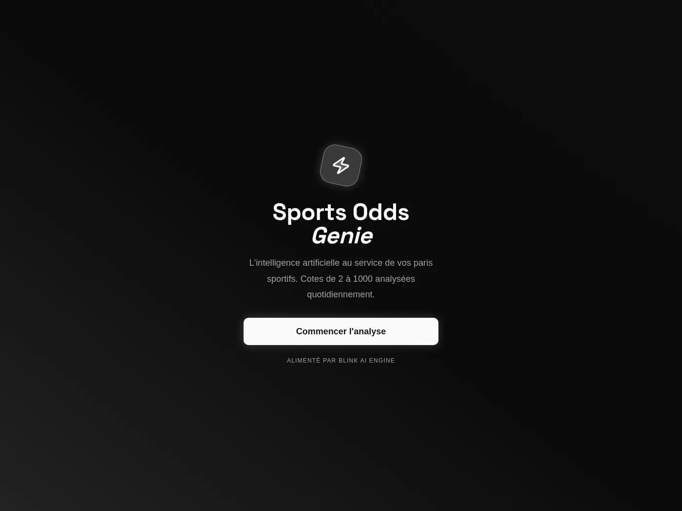 AI Sports Odds Genie