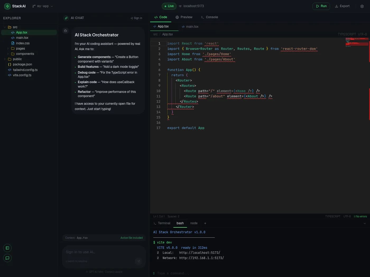 AI Stack Orchestrator