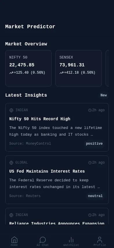 AI Stock Predictor Chat