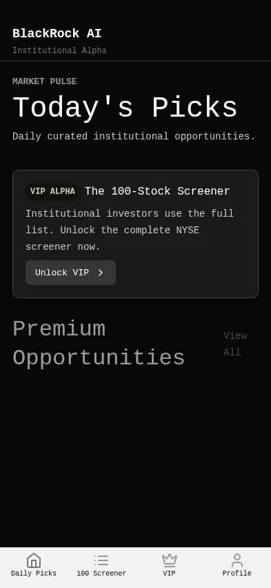 BlackRock AI Screener