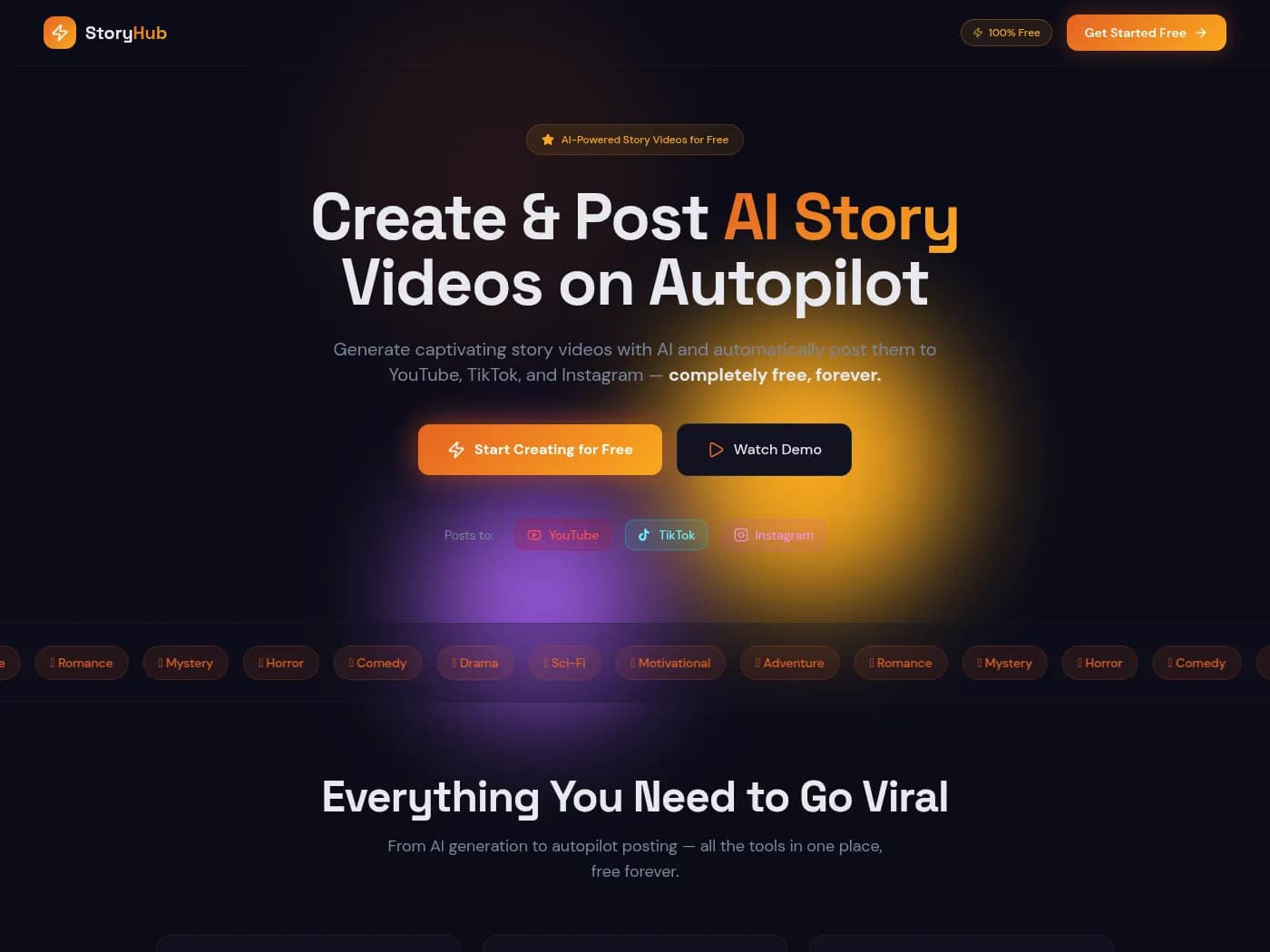 Auto Story Video Hub
