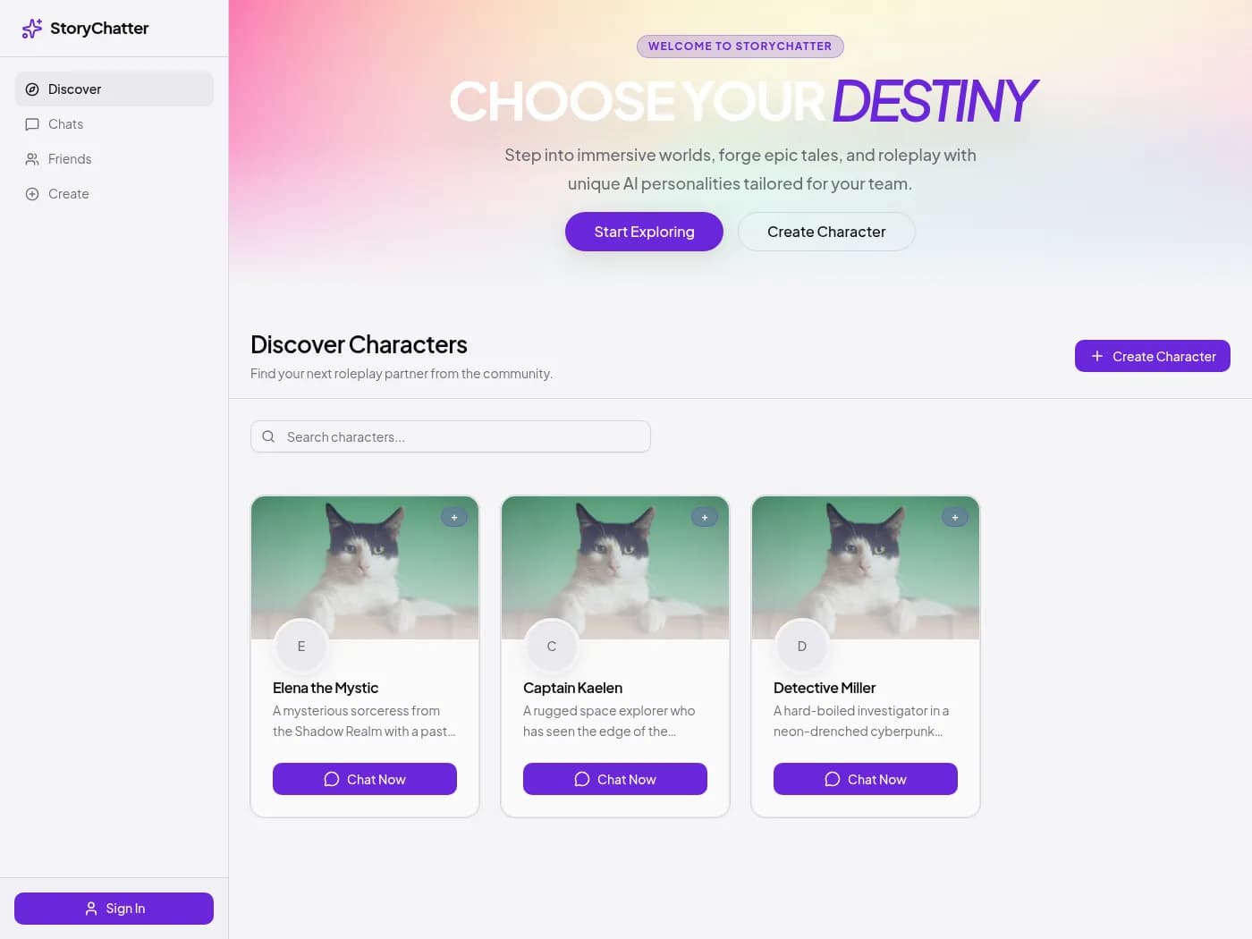 Roleplay StoryChatter